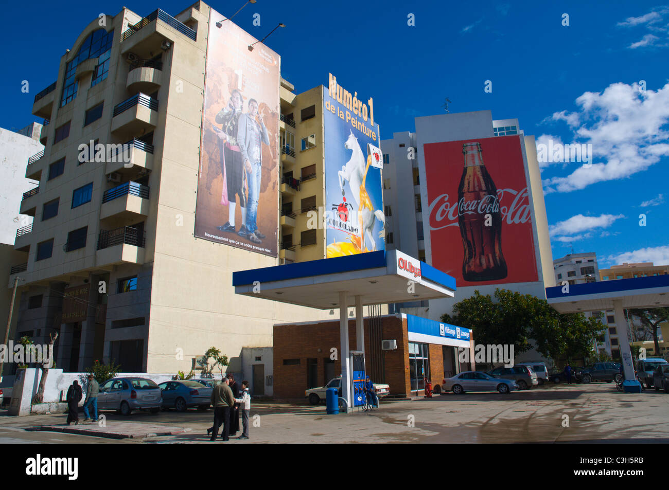 Station service OiLibya nouvelle ville tanger maroc afrique du nord ...
