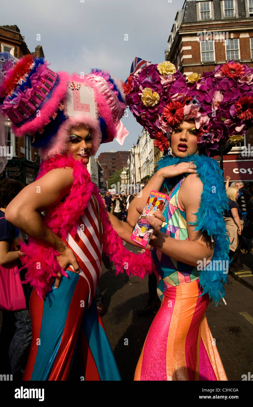 Drag Queens à Soho, London England UK Photo Stock - Alamy