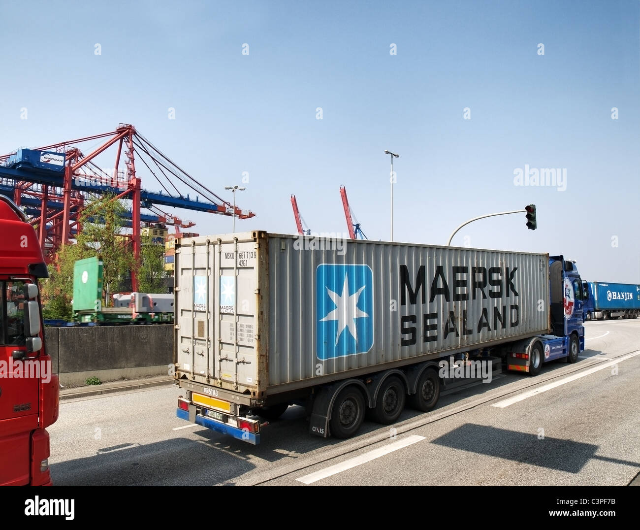 Camion porte conteneurs Banque de photographies et d’images à haute ...