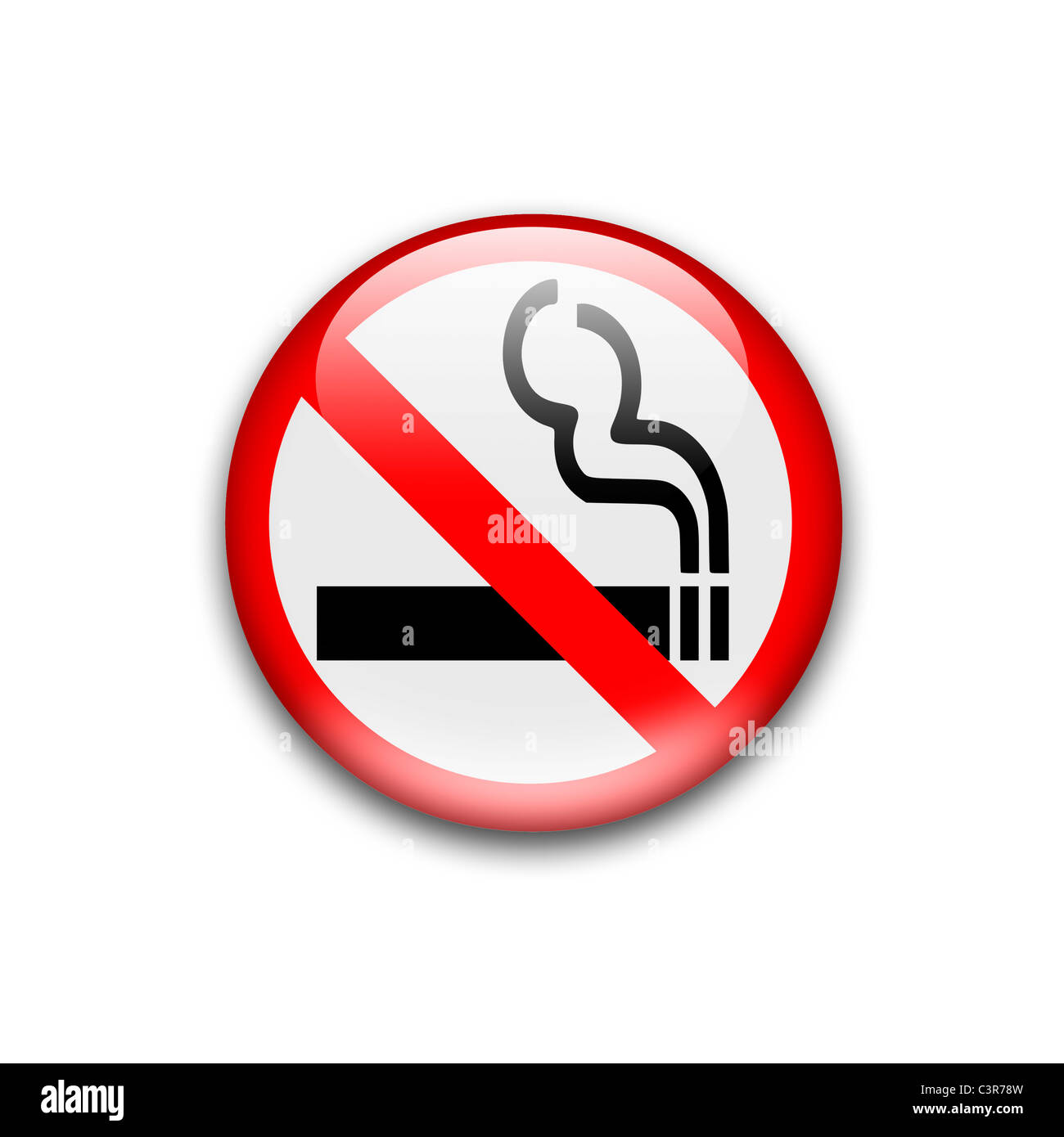 Panneau de signalisation de non fumeur Banque d'images détourées - Alamy