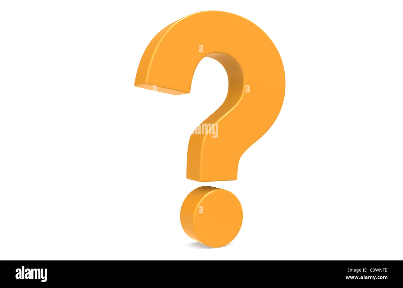 Point d'interrogation. Point d'interrogation orange, debout Photo Stock ...