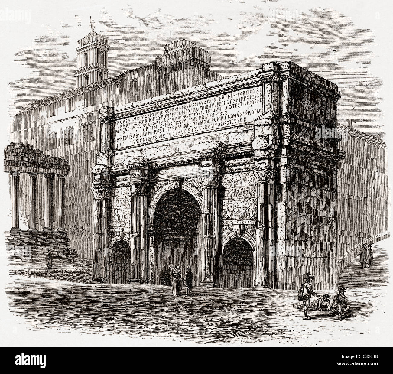 Arc de triomphe septime sévère Banque de photographies et d’images à ...