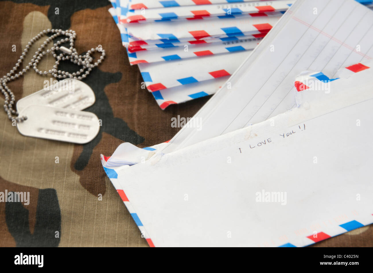 Lettre De Soldat Banque d'image et photos - Alamy