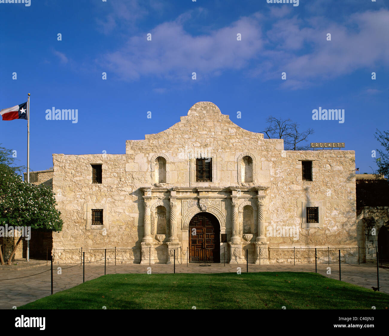 Alamo, l'Amérique, Bataille, défaite, drapeau, Fort, forteresse, maison ...