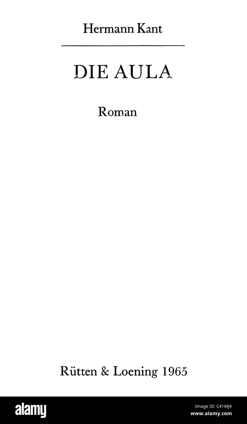 Hermann kant Banque de photographies et d’images à haute résolution - Alamy