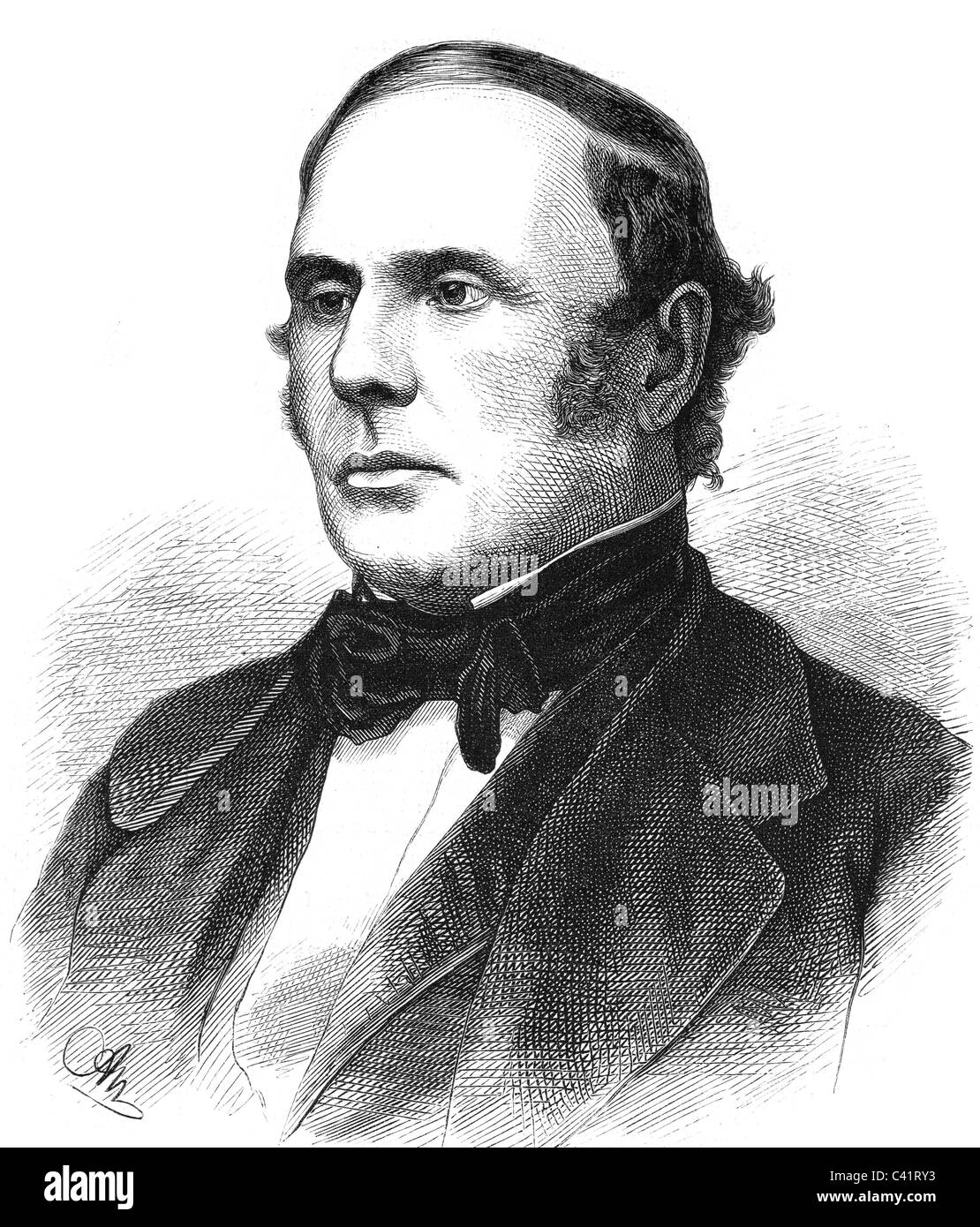 Gravure De Justo Jose De Urquiza Banque d'images noir et blanc - Alamy