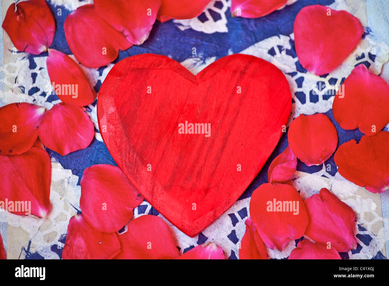 Coeur fleur symbole de l'amour Banque de photographies et d’images à ...