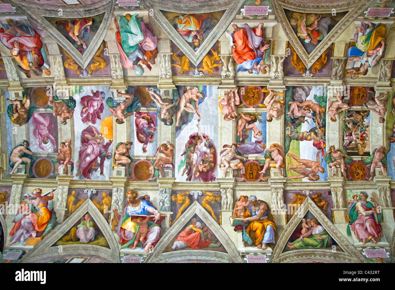 La Chapelle Sixtine de Michel-Ange, Rome, Italie Photo Stock - Alamy