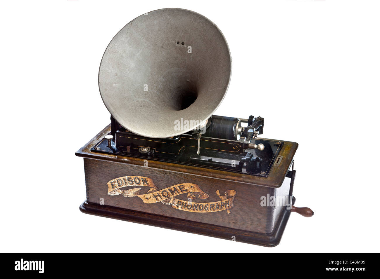 Phonographe à cylindre edison Banque d'images détourées - Alamy