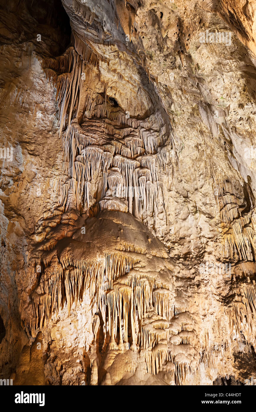 Stalagmites dans les cavernes de carlsbad Banque de photographies et d ...