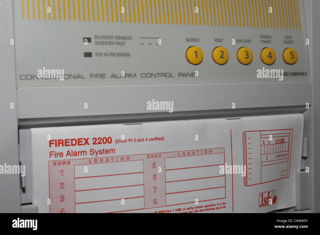 Panneau alarme incendie Banque de photographies et d’images à haute ...