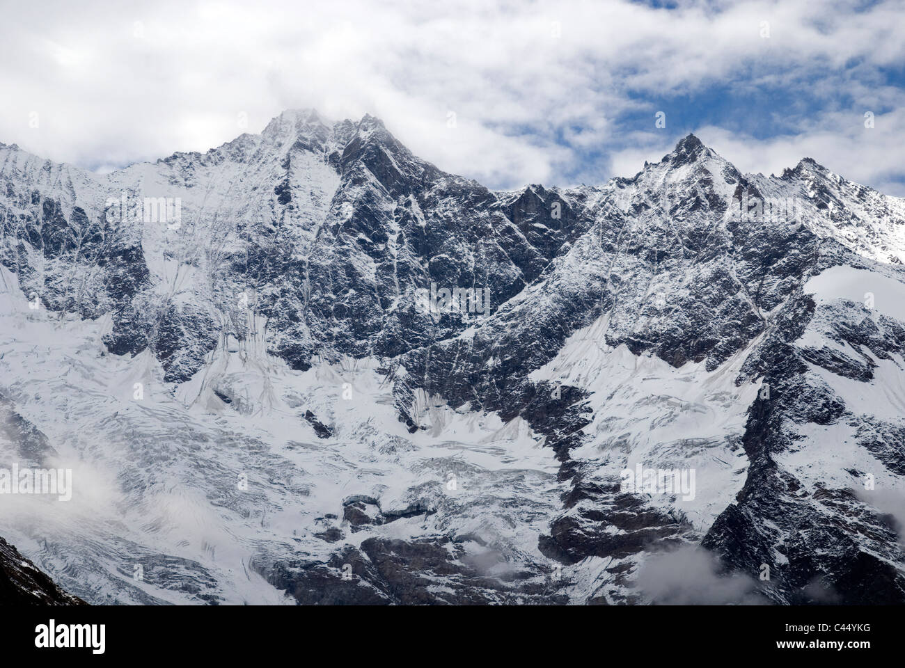 Lenzspitze and nadelhorn Banque de photographies et d’images à haute ...
