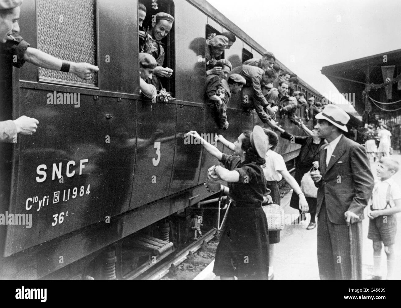 Soldiers blue division eastern front Banque de photographies et d ...