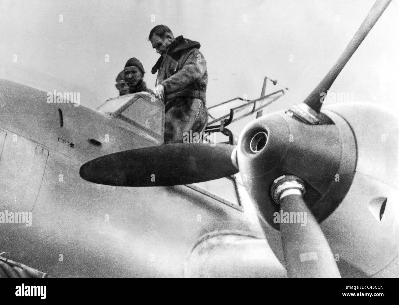 Rudolf Hess dans un Messerschmitt Me 110 Photo Stock - Alamy