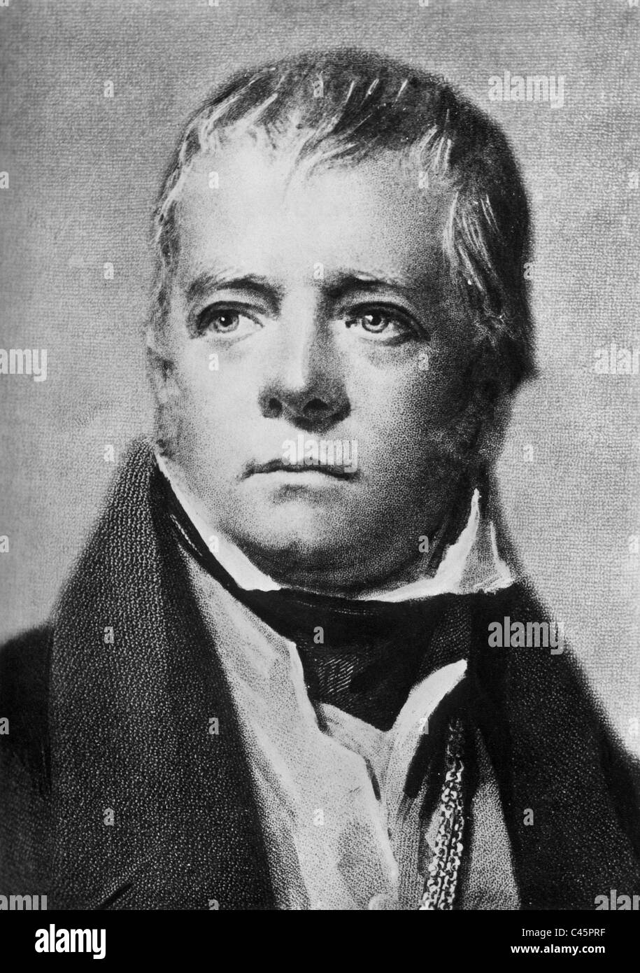 Walter scott 1771 1832 Banque d'images noir et blanc - Alamy