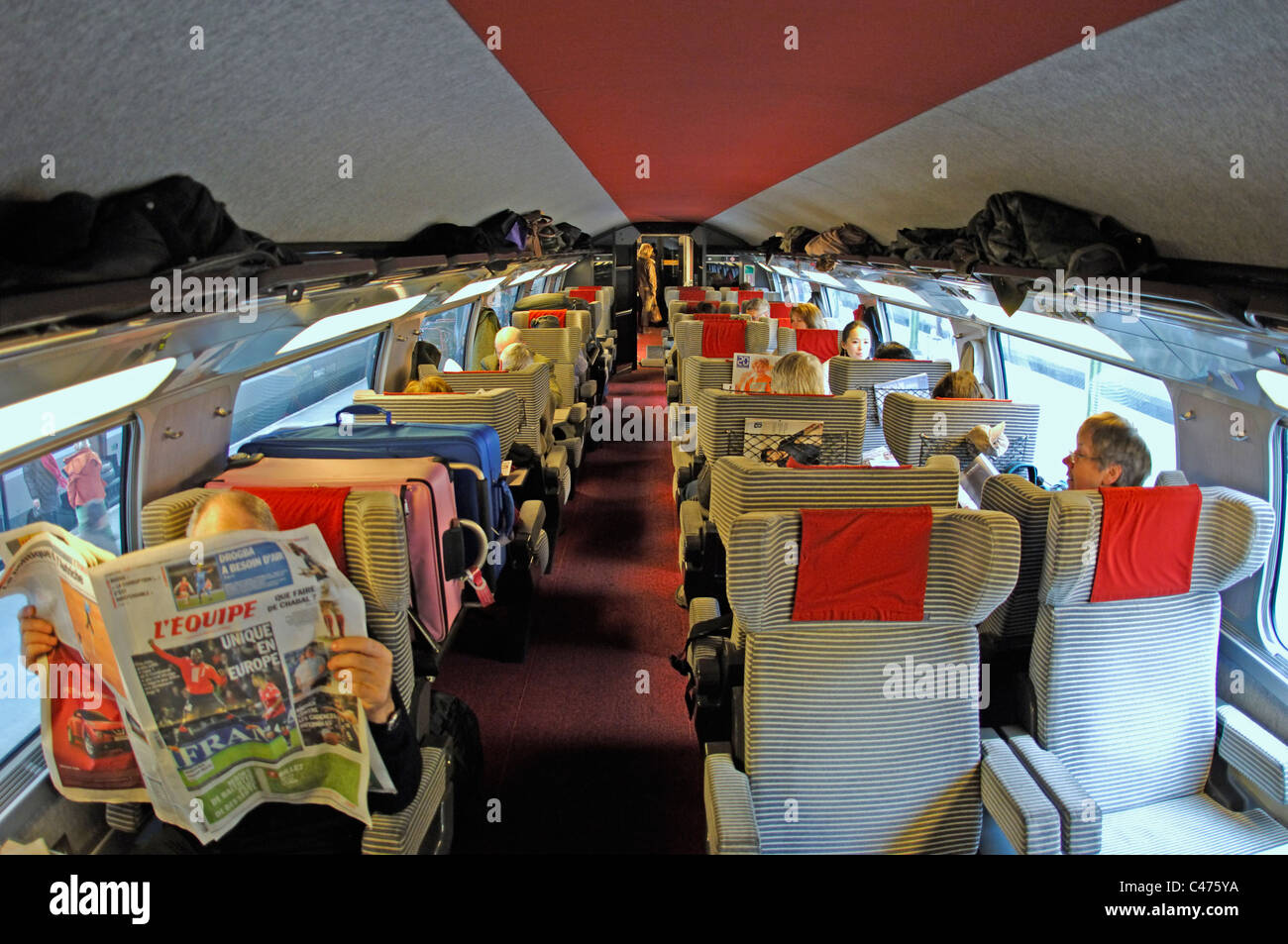 Interieur tgv 1re classe Banque de photographies et d’images à haute ...