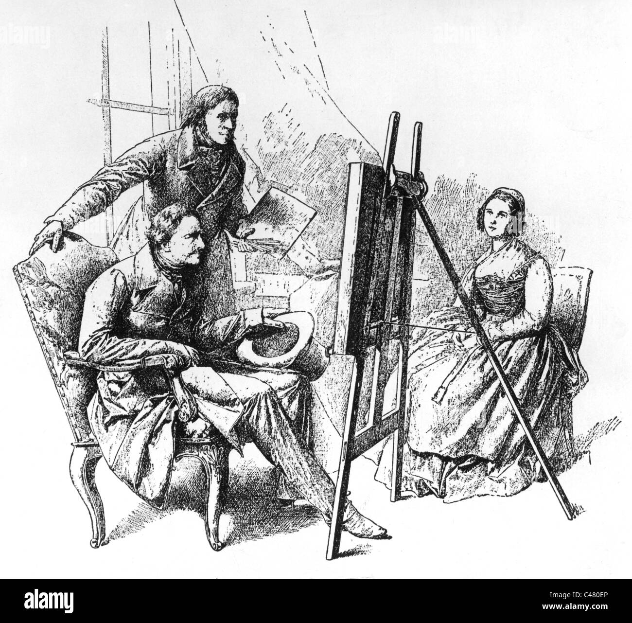 Painting By Joseph Stieler Banque d'image et photos - Alamy