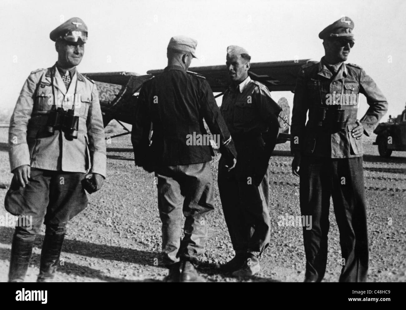 Erwin rommel africa Banque d'images noir et blanc - Alamy