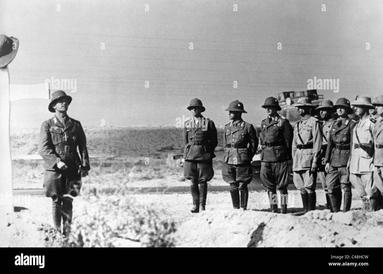 Erwin rommel africa Banque d'images noir et blanc - Page 2 - Alamy