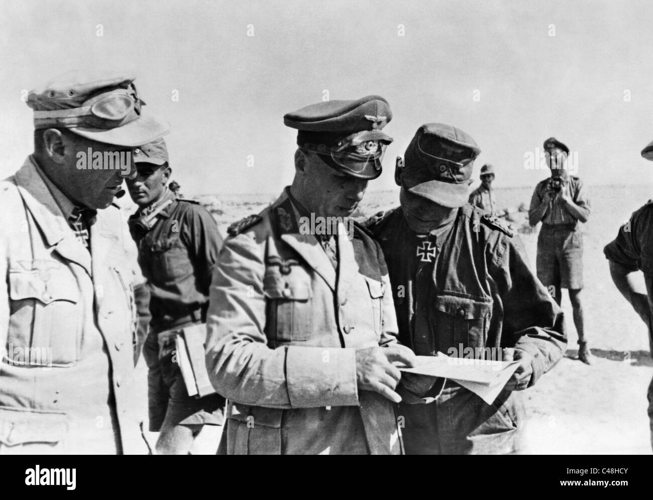 Erwin rommel africa Banque d'images noir et blanc - Page 2 - Alamy