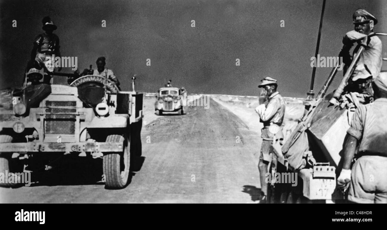 Erwin rommel africa Banque d'images noir et blanc - Alamy