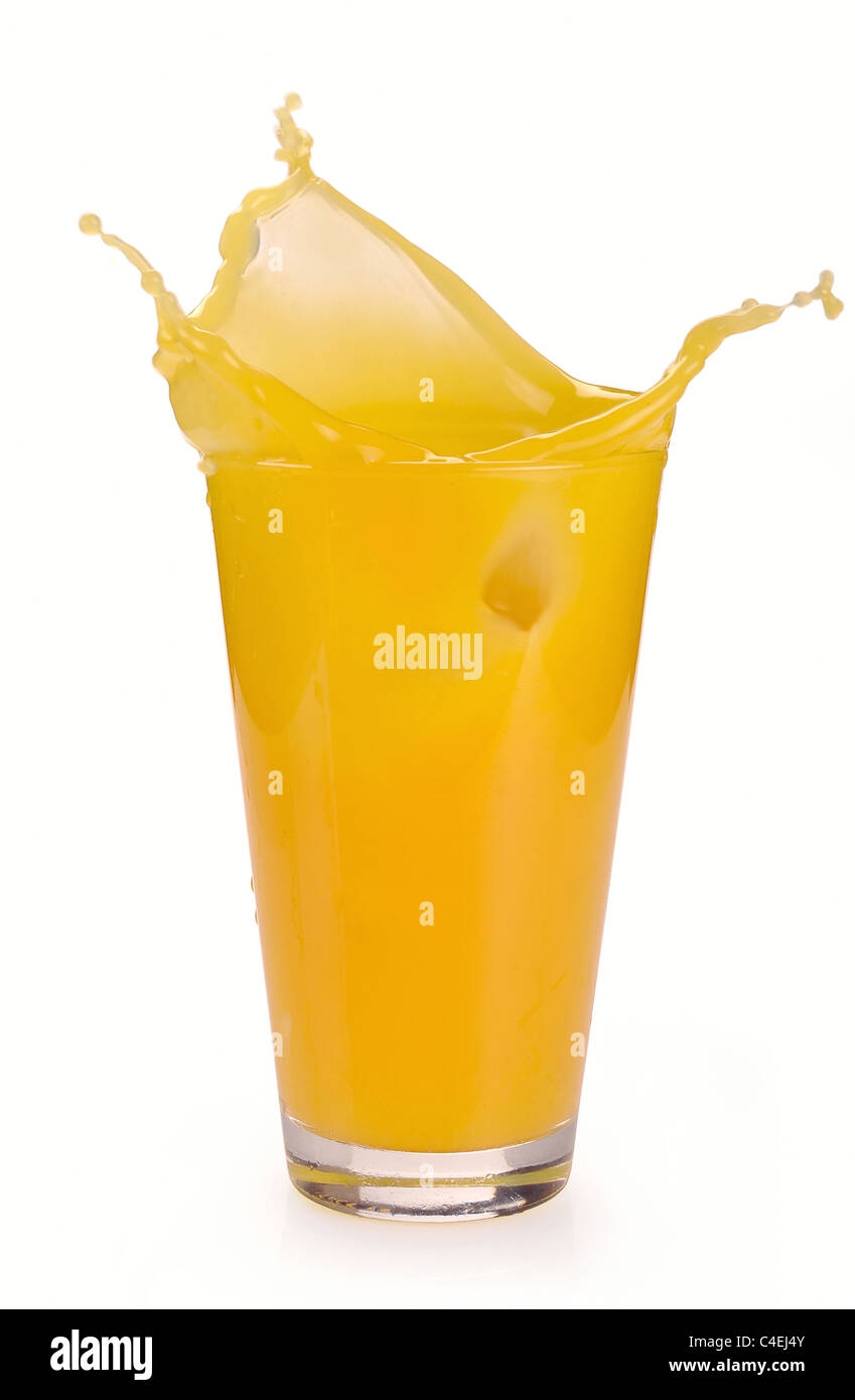 Fruit juice splash Banque de photographies et d’images à haute ...