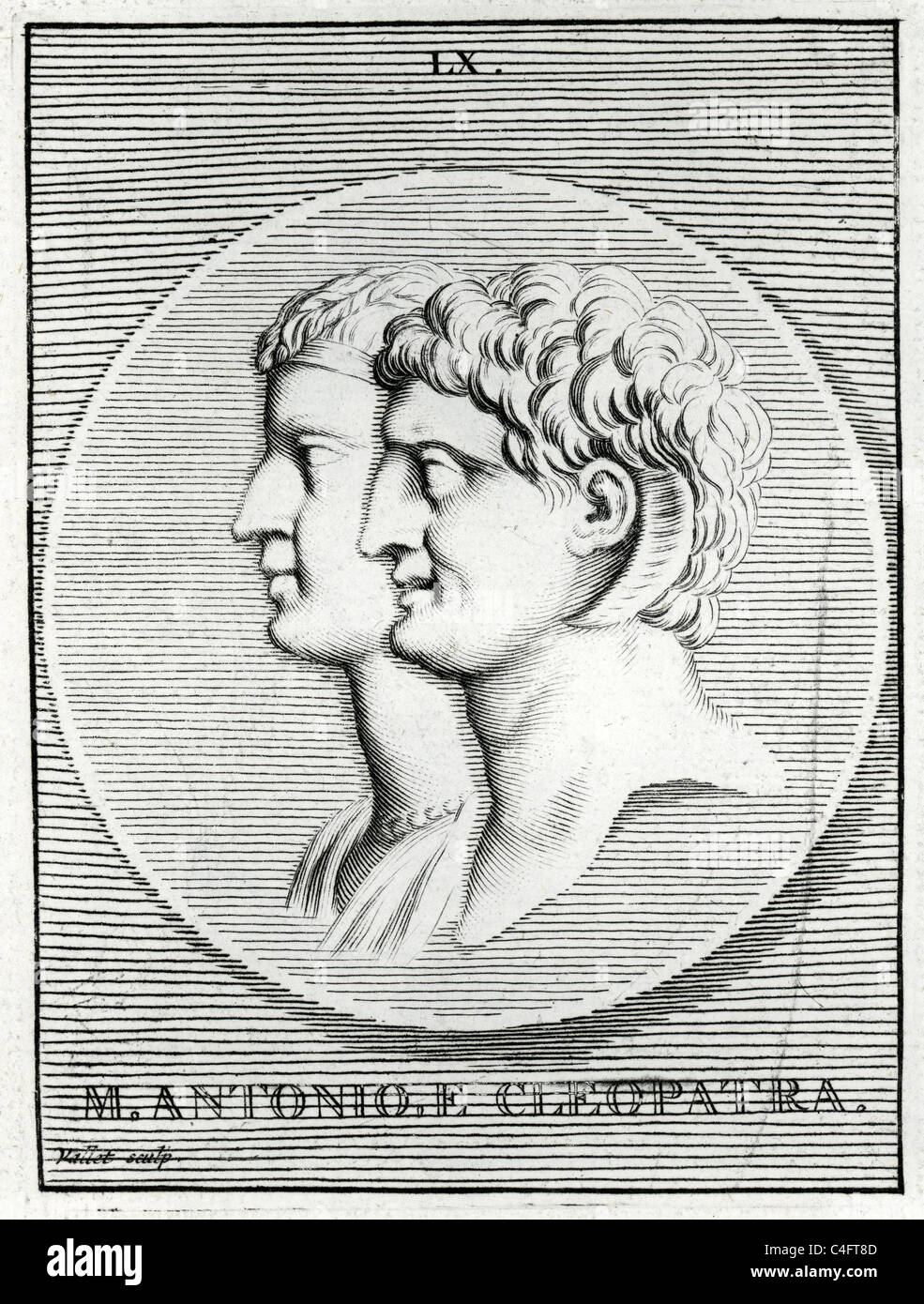 Portrait classique de Marc Antoine et Cléopâtre Photo Stock - Alamy