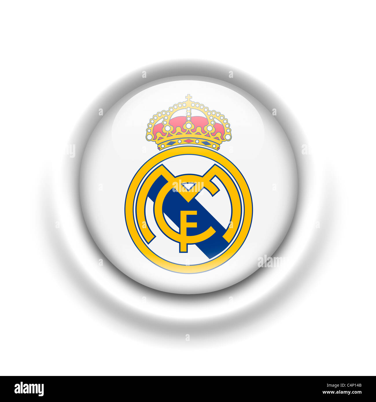 Real Madrid CF drapeau symbole logo Photo Stock - Alamy