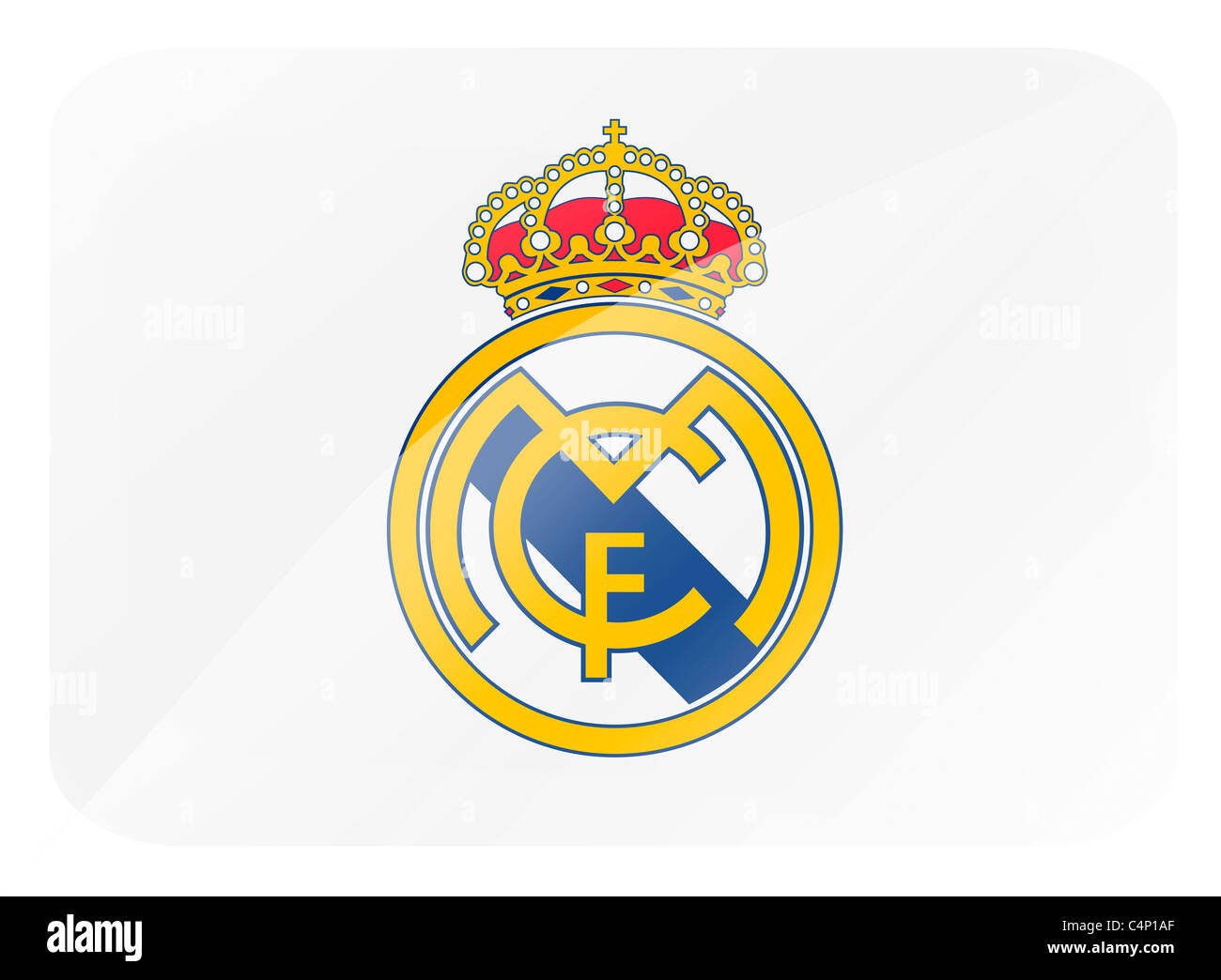 Real Madrid CF drapeau symbole logo Photo Stock - Alamy