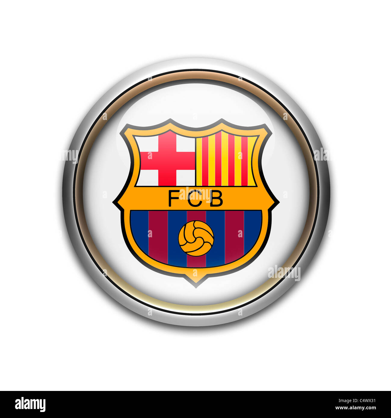 F.c.barcelone logo le symbole du drapeau Photo Stock - Alamy