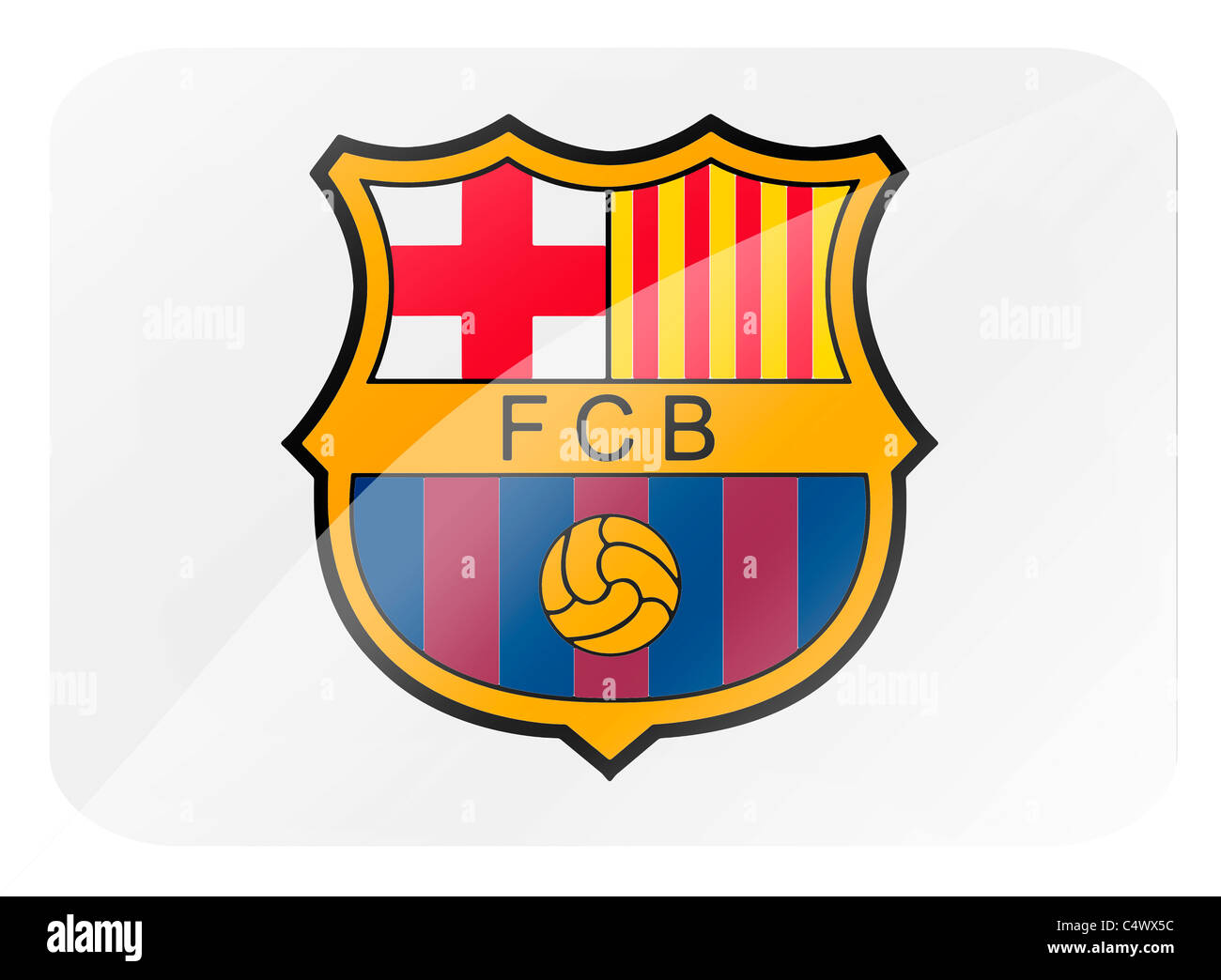 F.c.barcelone logo le symbole du drapeau Photo Stock - Alamy