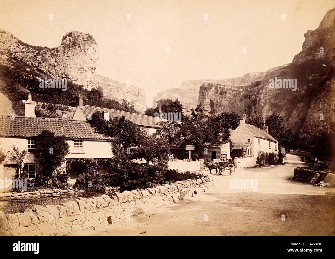 Cheddar village somerset england united Banque de photographies et d ...