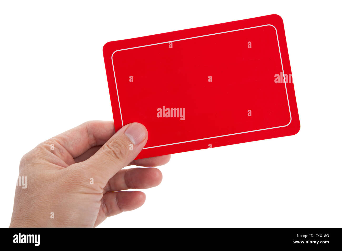Carte rouge Banque d'images détourées - Alamy