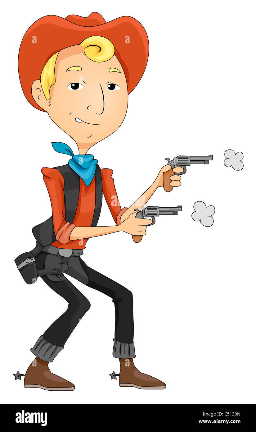 Cowboy gun smoke Banque de photographies et d’images à haute résolution ...