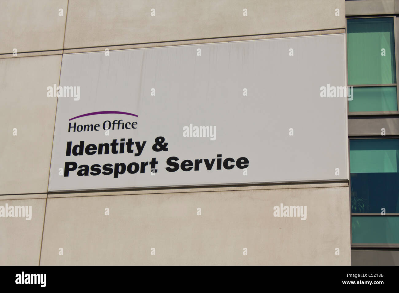 Le logo de l'identité et de passeport Home Office Service, Liverpool ...
