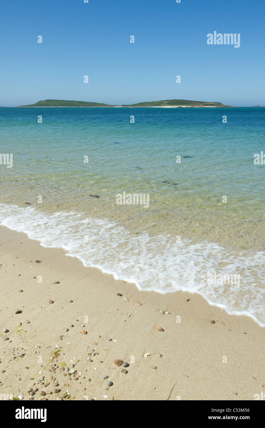 À la plage de la baie de Tresco Appletree de Samson, Îles Scilly Photo ...
