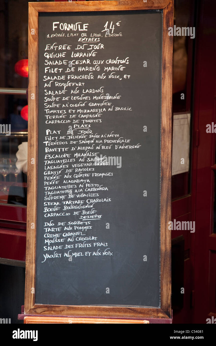 Menu francaise Banque de photographies et d’images à haute résolution ...