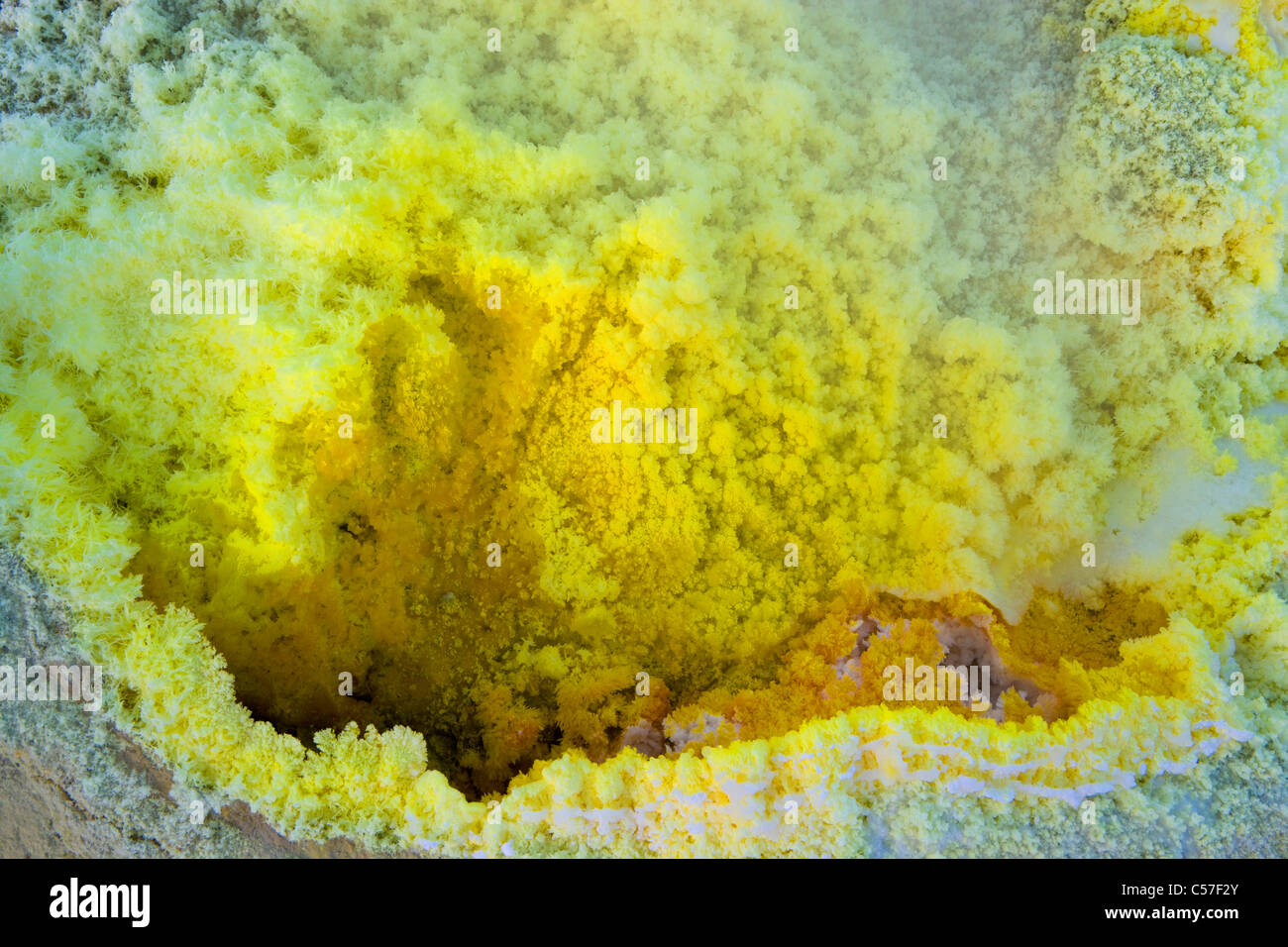 Vulcano, fumerolle, Italie, Europe, Lipari, île, île, volcan, cratère ...