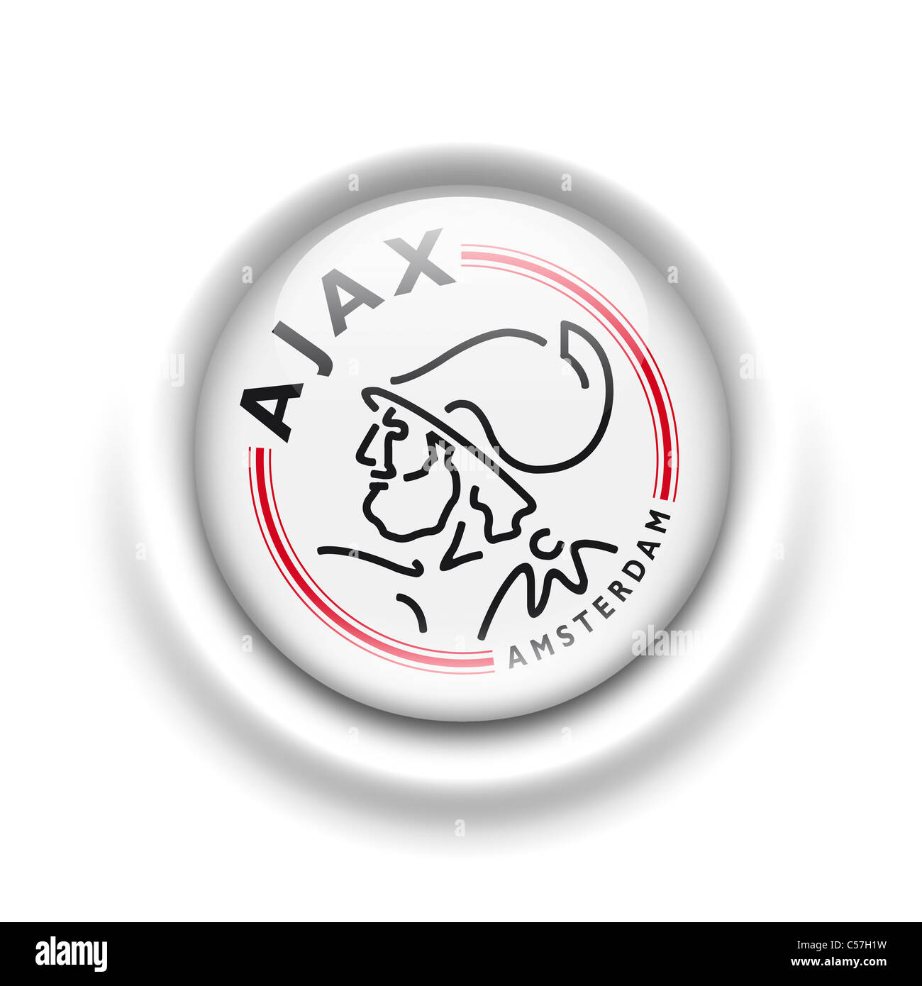 Afc ajax amsterdam logo emblème icône symbole du drapeau Photo Stock ...