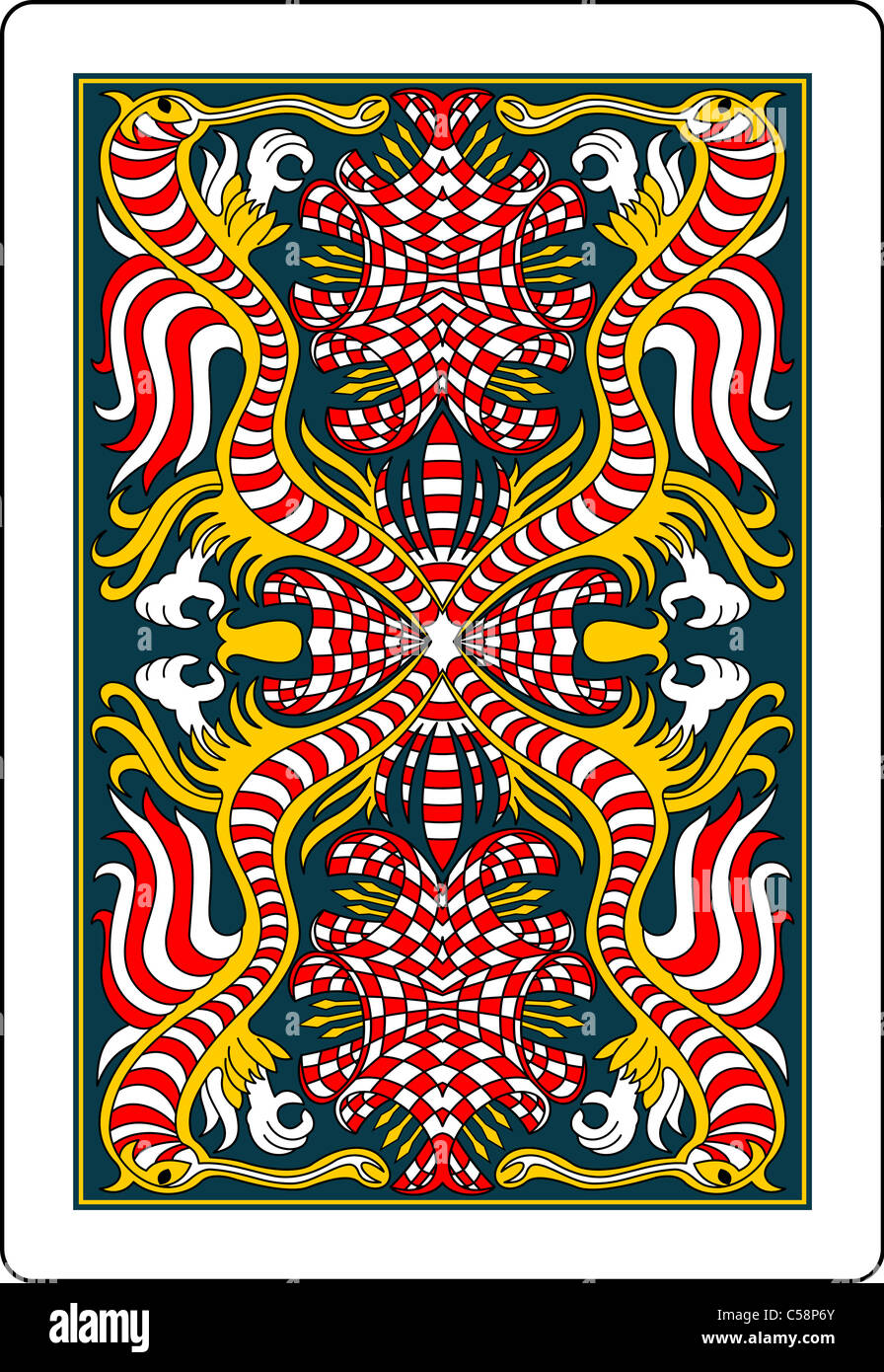 Design playing card back side Banque de photographies et d’images à ...