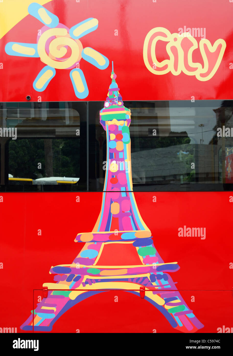 Paris sightseeing bus Banque de photographies et d’images à haute ...
