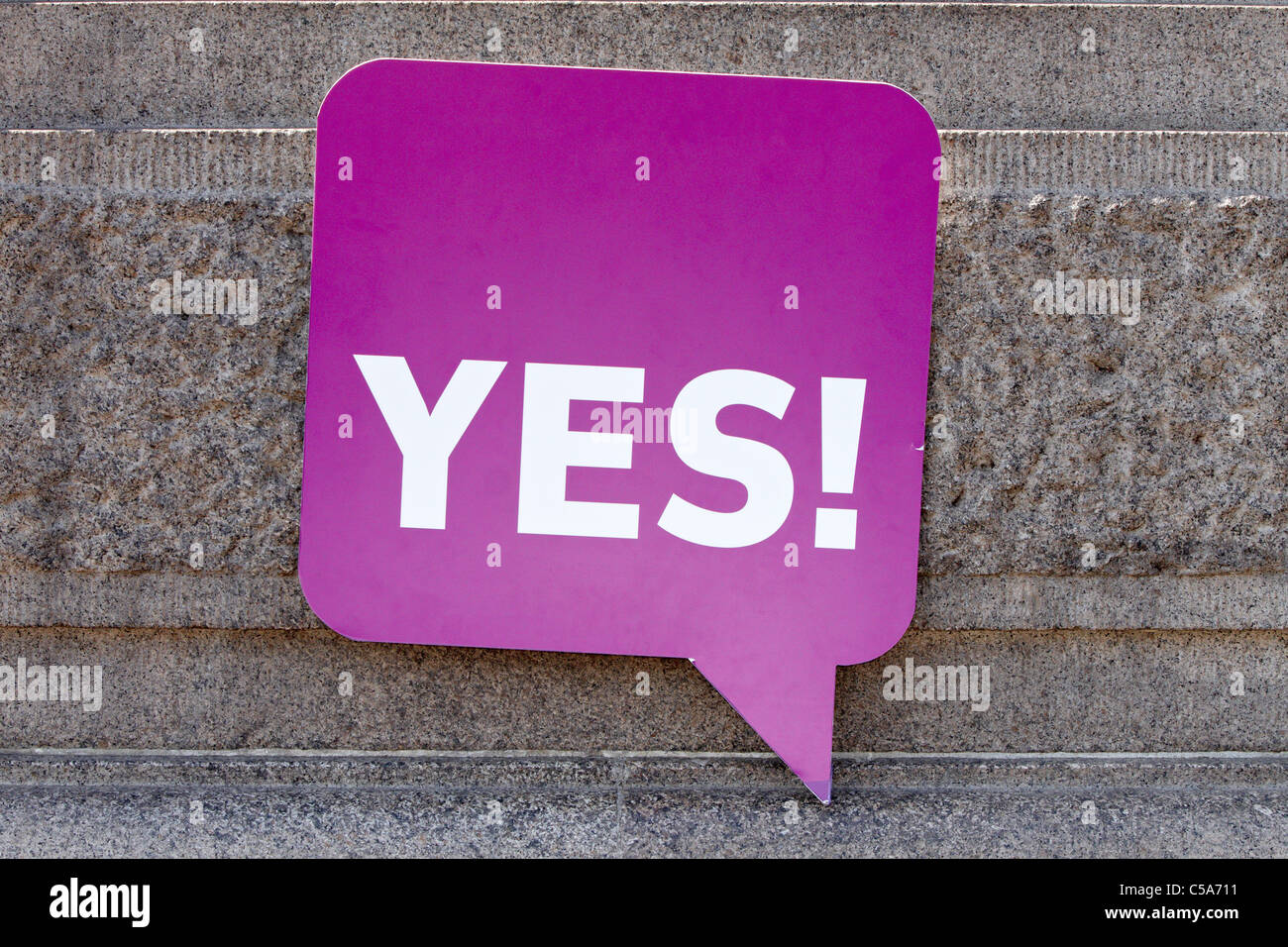 Oui logo Banque de photographies et d’images à haute résolution - Alamy