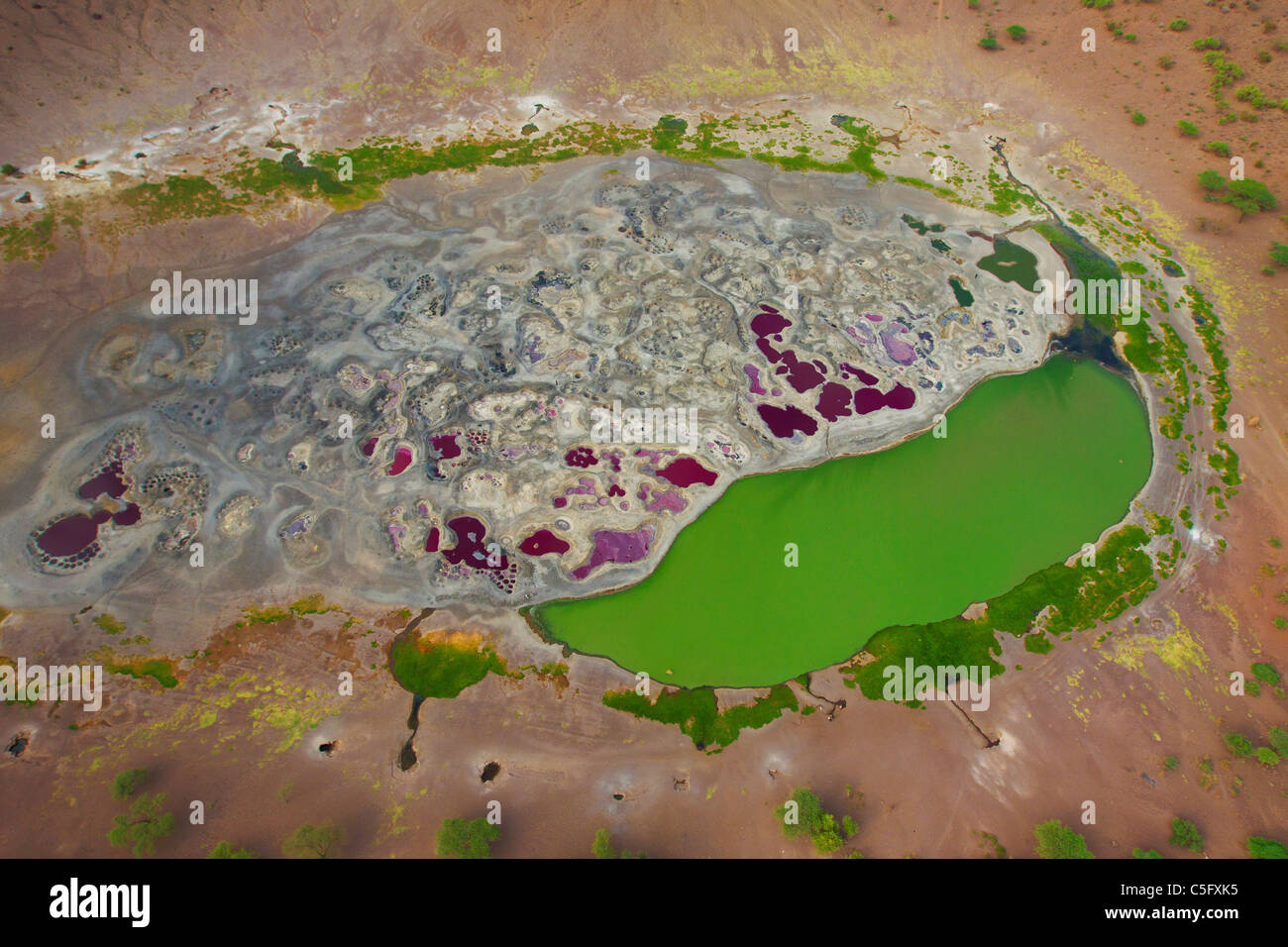 Magado cratère est situé à l'extrémité nord-est de la montagne de ...