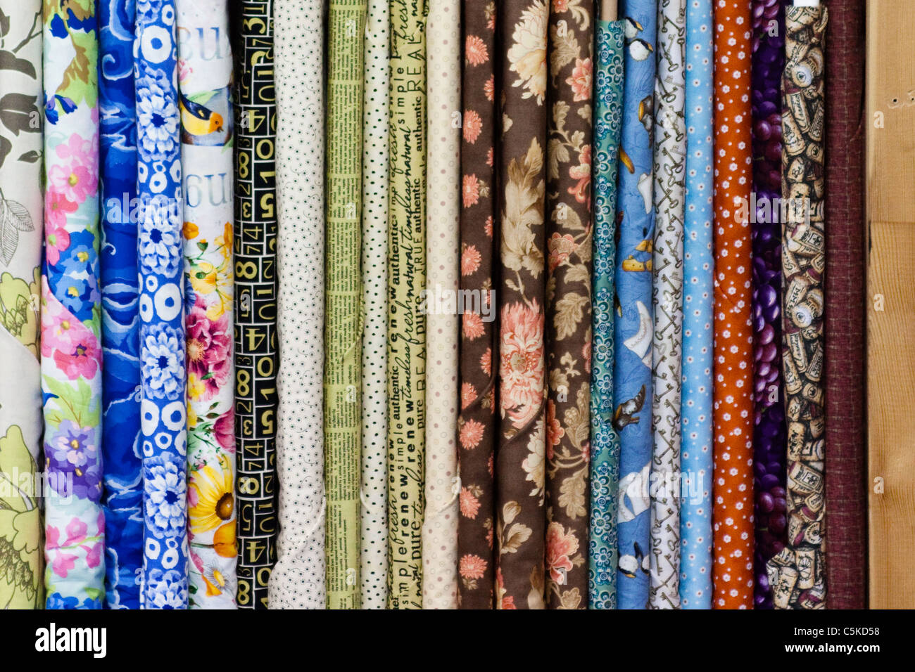 Collection de textures différents types de surfaces de coton textile ...