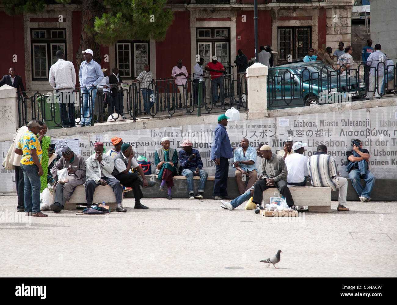 Lieu de rassemblement de lisbonne Banque de photographies et d’images à ...