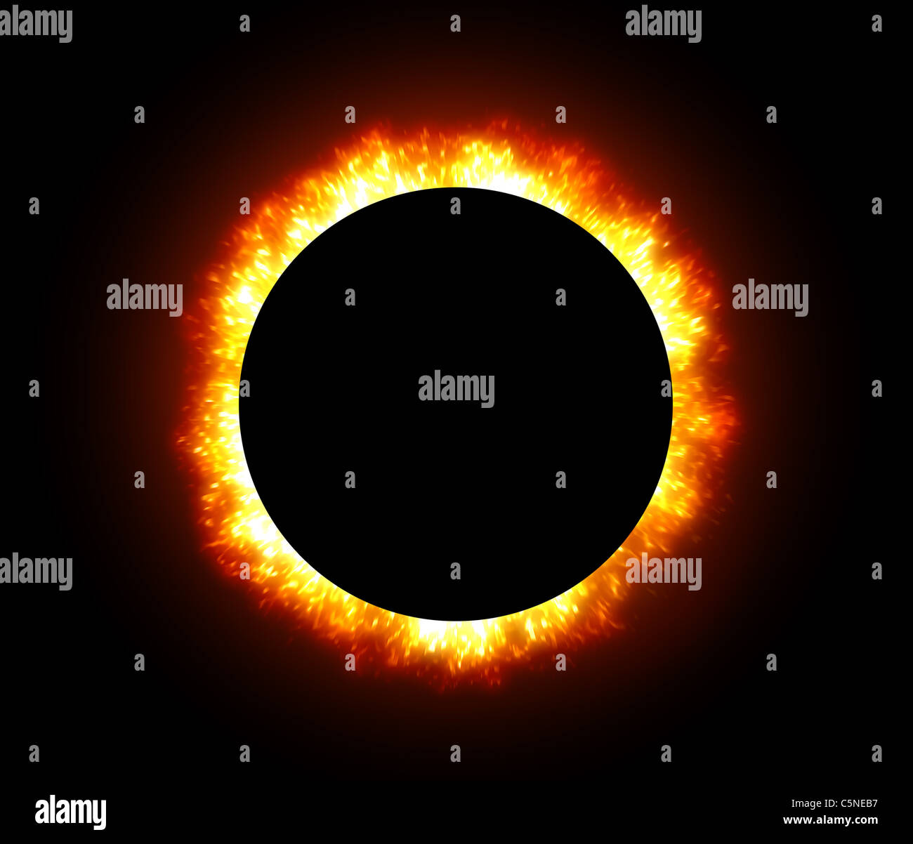 éclipse totale espace Banque de photographies et d’images à haute ...