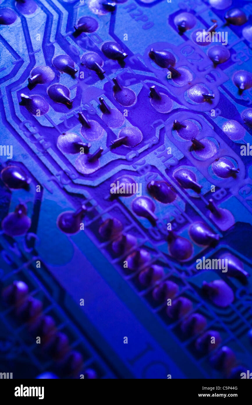 Circuit bleu Banque de photographies et d’images à haute résolution - Alamy