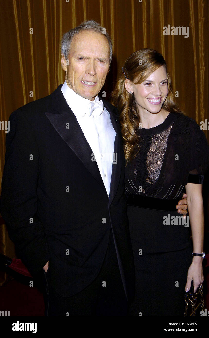 Clint Eastwood And Hilary Swank Banque De Photographies Et Dimages à