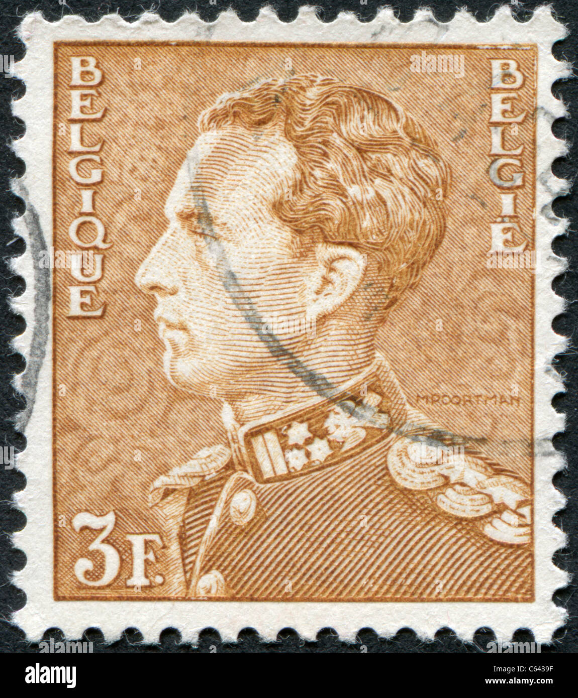 Belgique - 1951 : un timbre imprimé en Belgique, indique Léopold III de ... Belgique - 1951 : un timbre imprimé en Belgique, indique Léopold III de ...