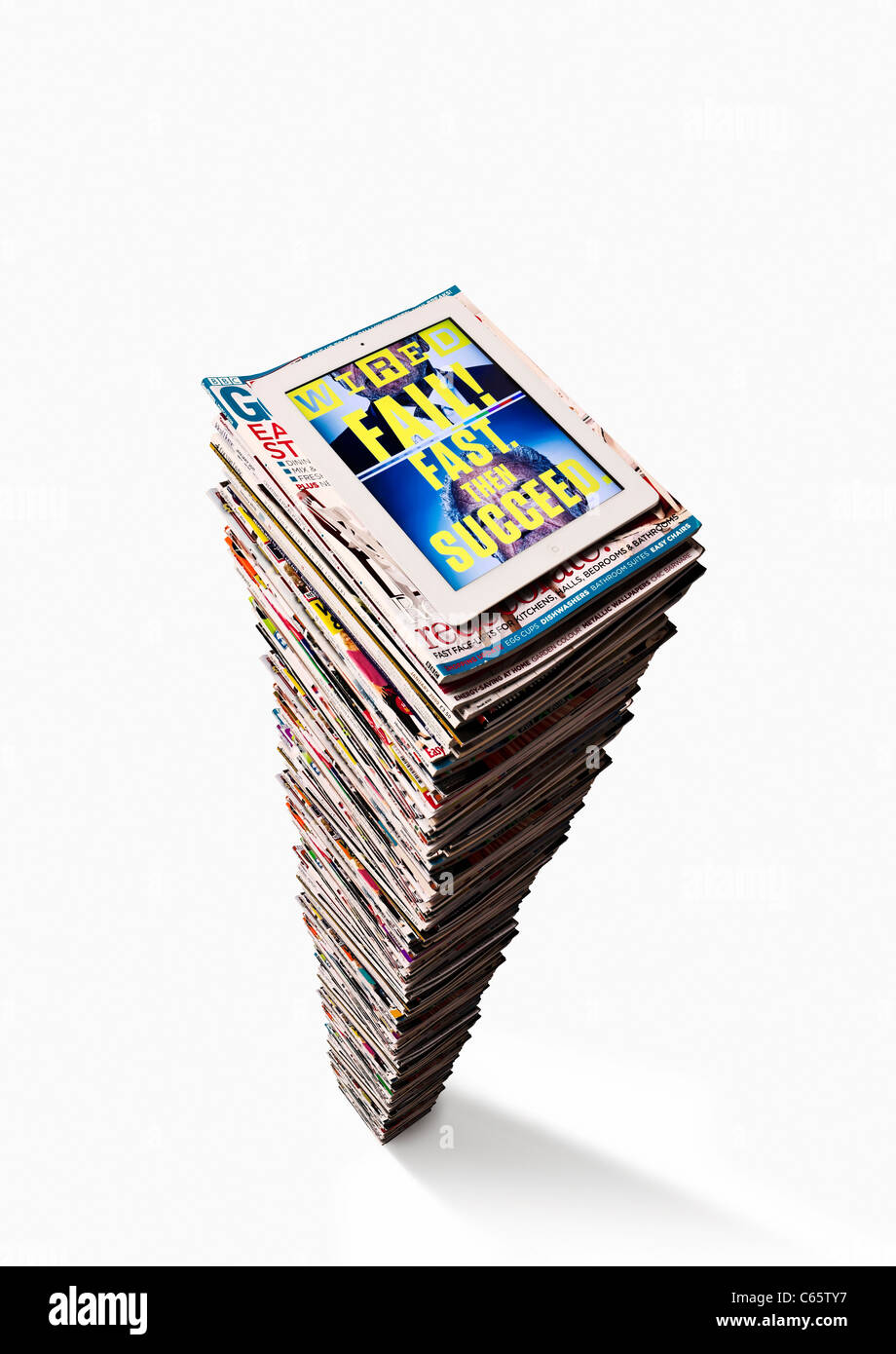 Gros tas de magazine Banque de photographies et d’images à haute ...